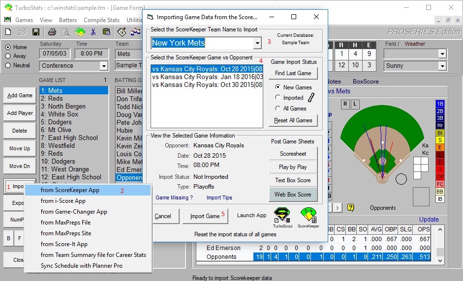 ScoreKeeper to TurboStats